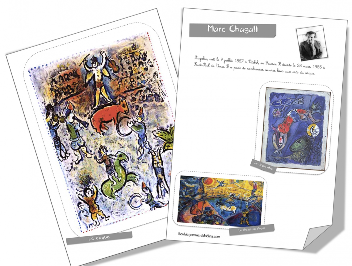 Fiche artiste : Marc Chagall | Bout de Gomme