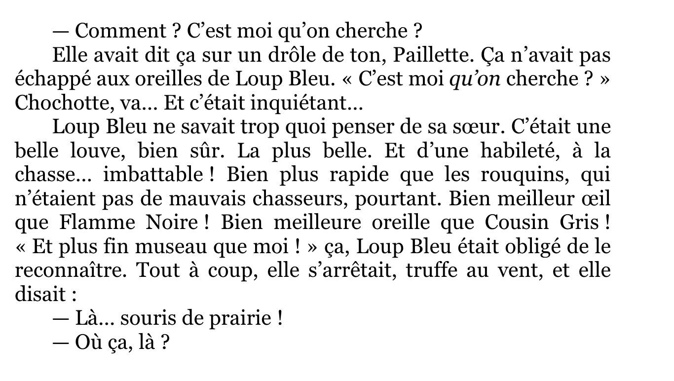 Oeil du loup (Chapitre 2e) - SOS-Cartables. CM2 Oeil du loup (Chapitre 2e) - SOS-Cartables. CM2