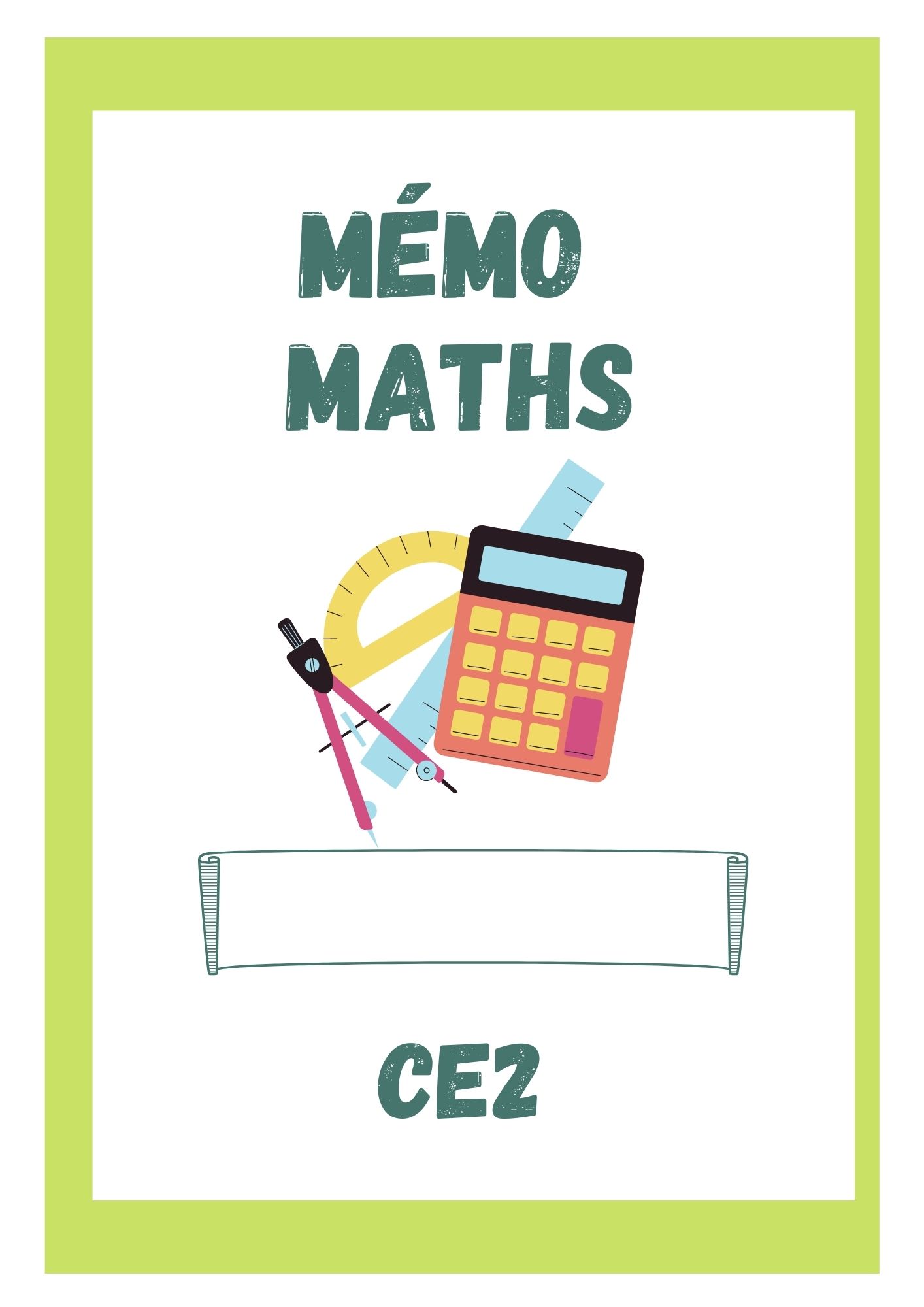 Mémo Maths CE2 - Ma classe de CE2 -CM1