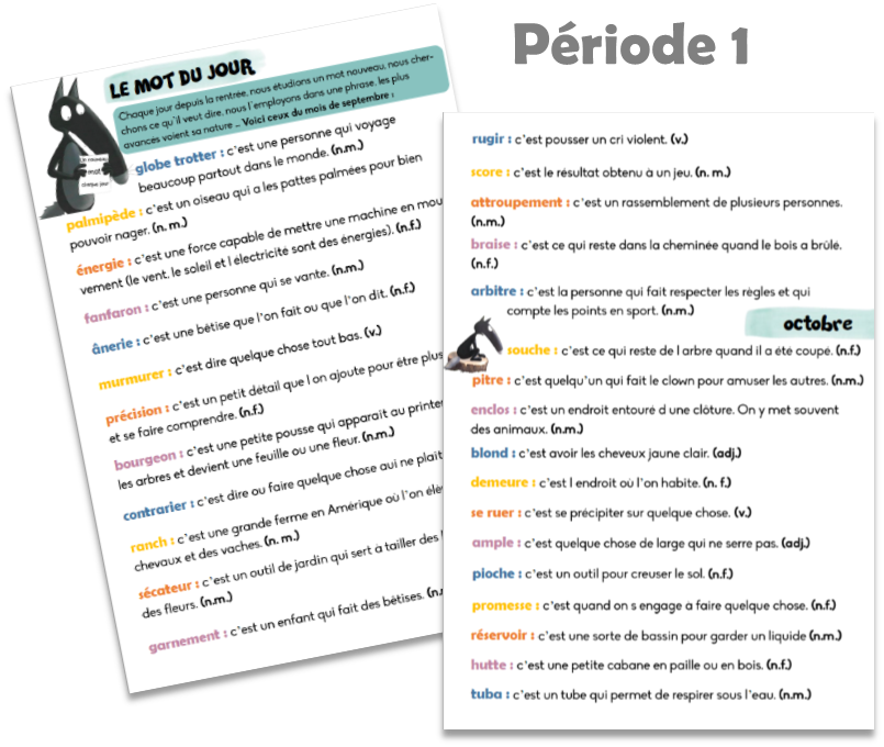 Rituel du mot du jour