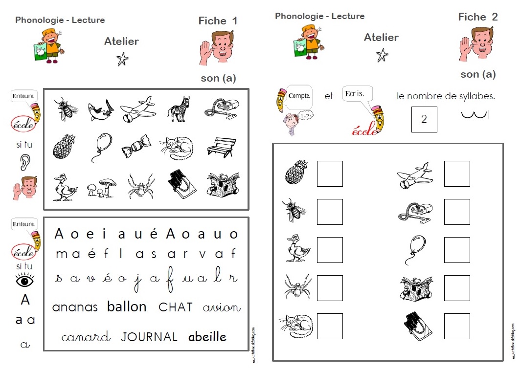 Atelier Phono GS : fiches d'exercices - TitLine à l'école