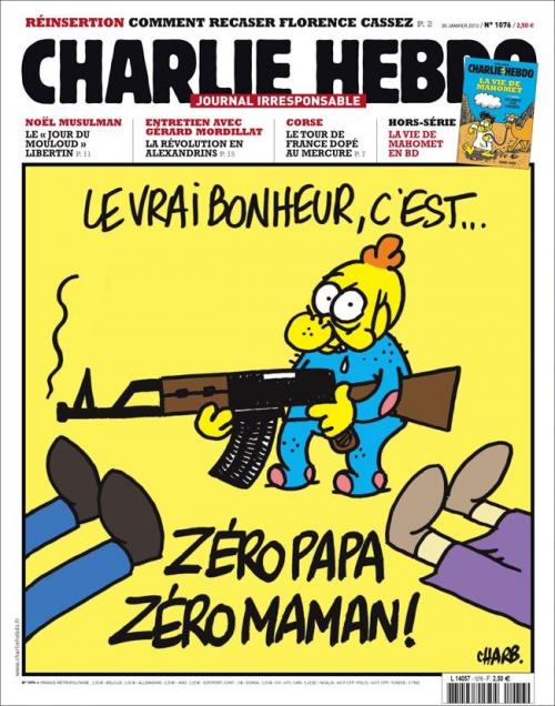 Le vrai bonheur...c'est sans Charlie Hebdo....Charb et Val out