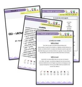 Lecture fluence CE1/CE2 - Pépiole à l'école